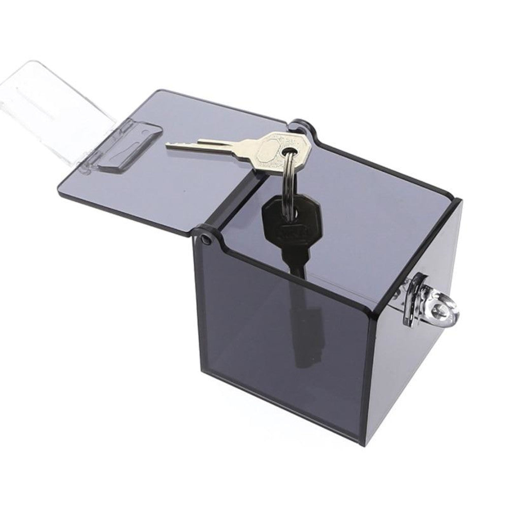 See Through Black Chastity Key Safe Box – Lock The Cock UK